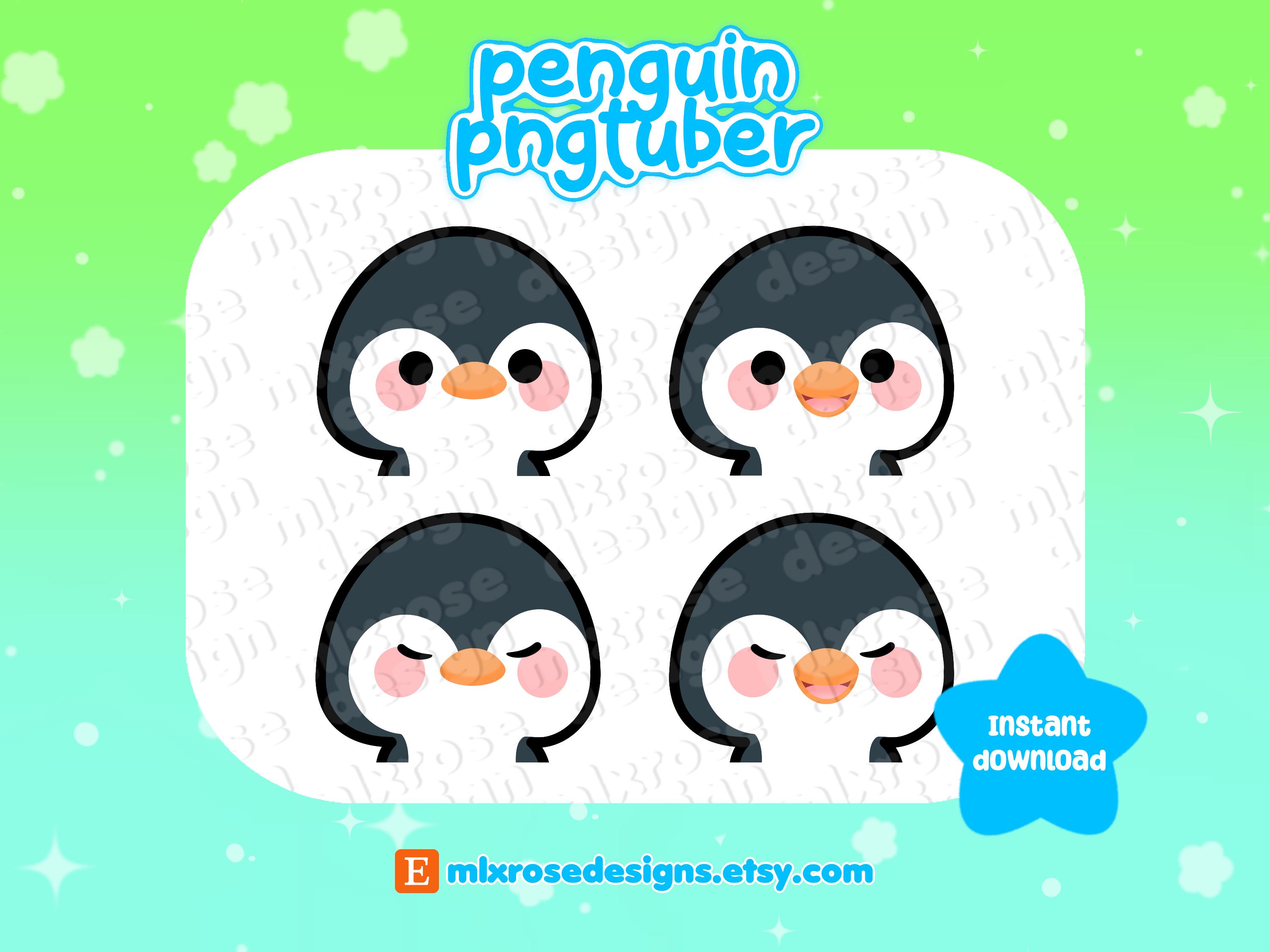 Pngtuber - Penguin | Chibi | Cute | Kawaii | Twitch | Youtube | Vtuber ...