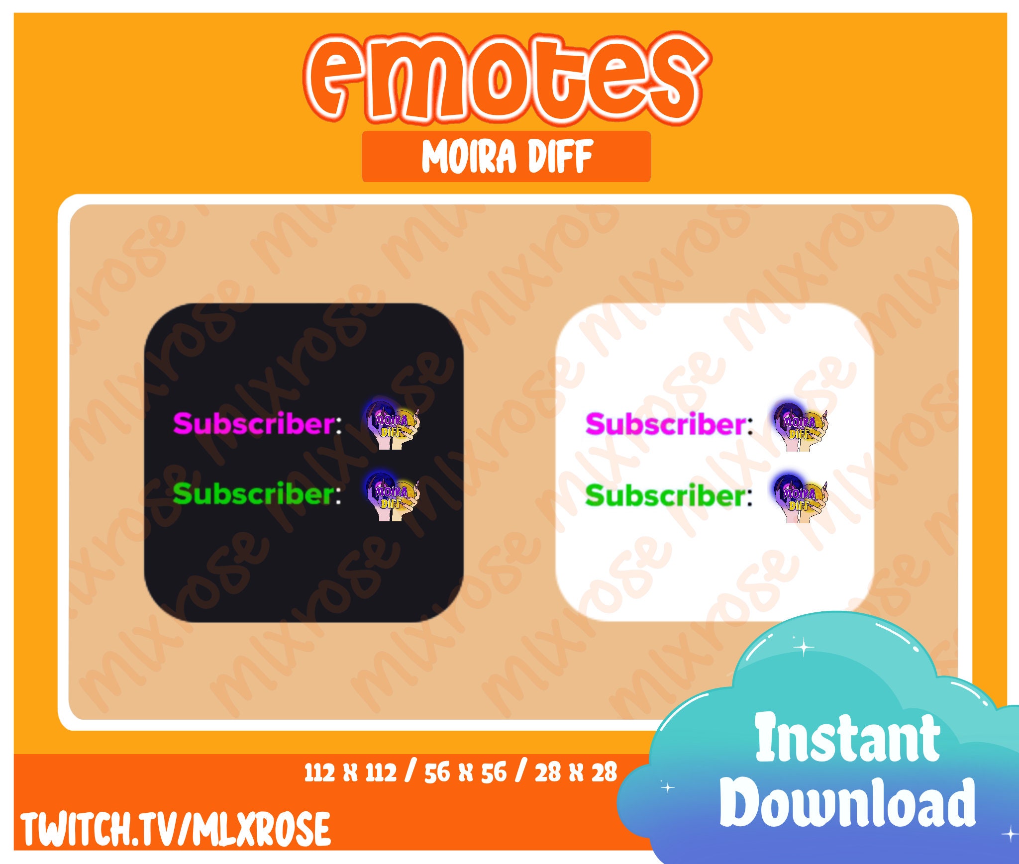 Moira Diff Overwatch Emote for Twitch Streamers Discord - Etsy