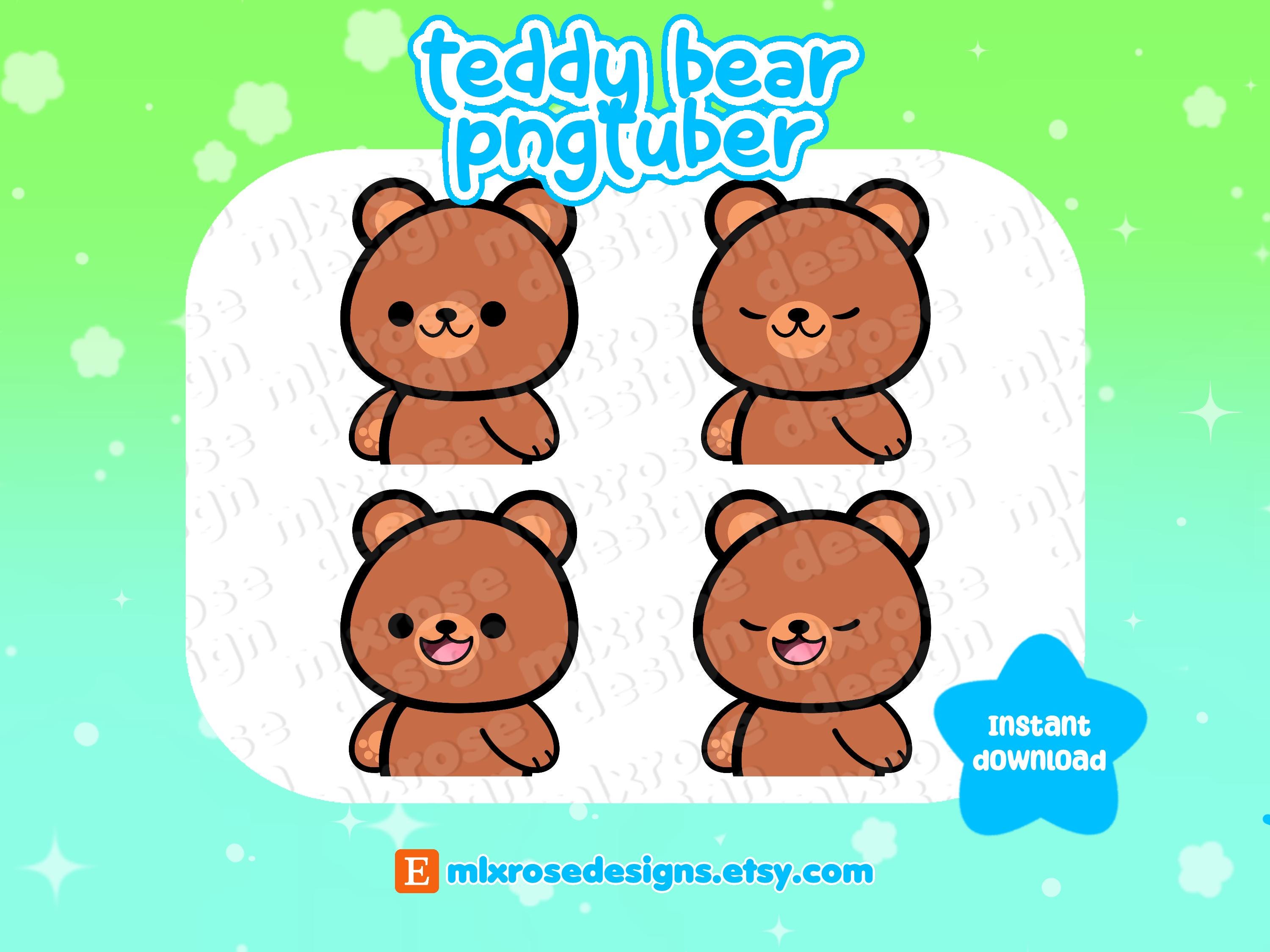 Pngtuber - Teddy Bear | Chibi | Cute | Kawaii | Twitch | Youtube ...