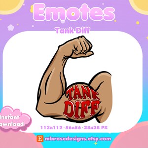 Tank Diff Overwatch Emote for Twitch Streamers, Discord, Youtube ...