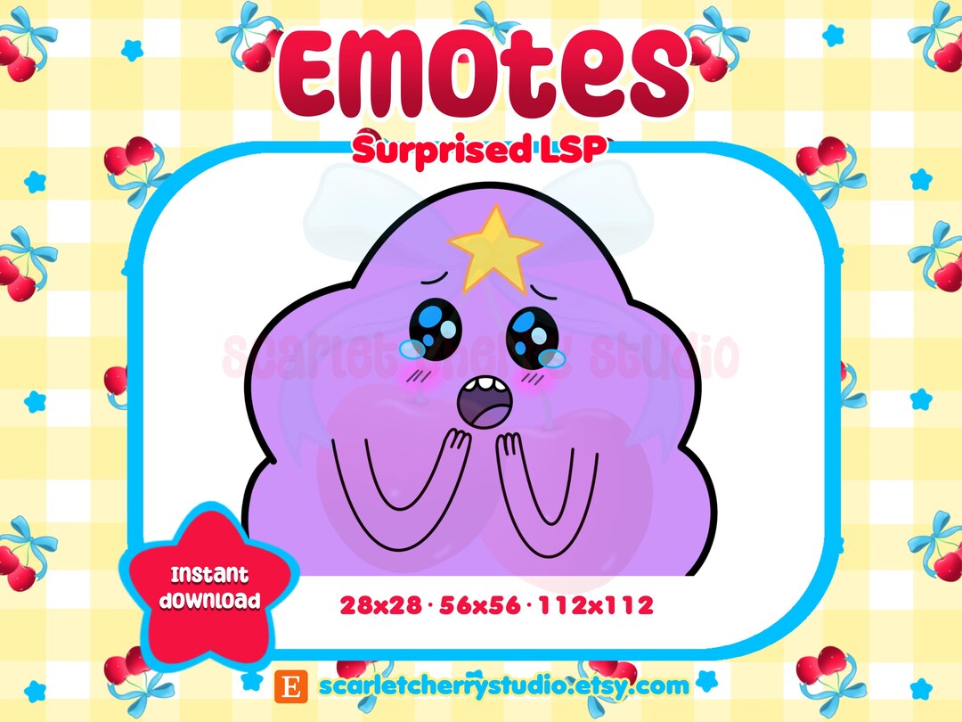 Surprised LSP Adventure Time Emote for Twitch Streamers, Discord ...