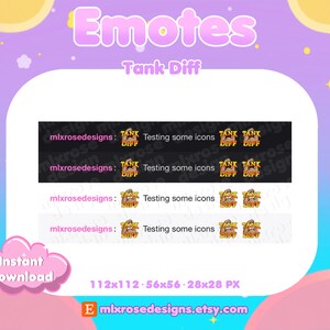 Tank Diff Overwatch Emote for Twitch Streamers, Discord, Youtube ...
