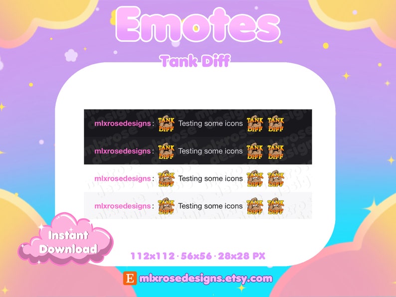 Tank Diff Overwatch Emote for Twitch Streamers, Discord, Youtube ...