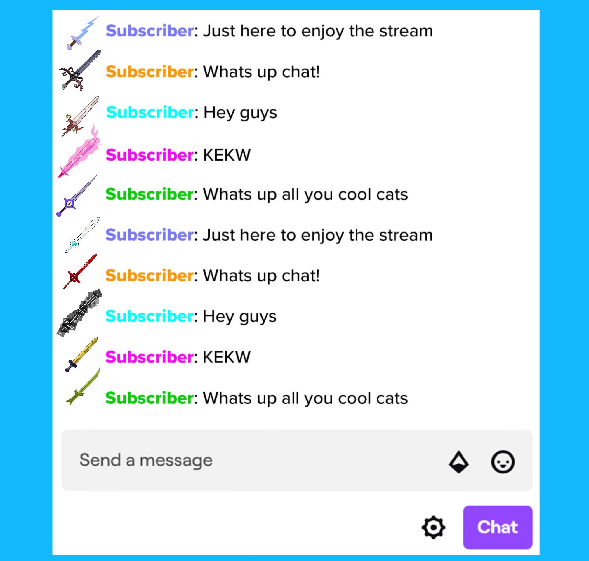 Adventure Time Swords Sub/bit Badges Twitch Discord - Etsy