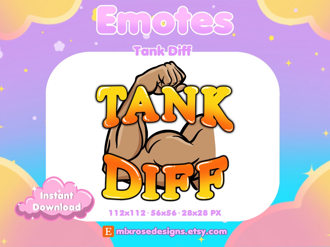 Tank Diff Overwatch Emote for Twitch Streamers, Discord, Youtube ...