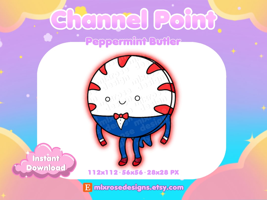 Adventure Time Peppermint Butler Channel Point for Twitch Channel ...