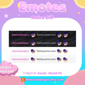 Moira Diff Overwatch Emote for Twitch Streamers, Discord, Youtube ...