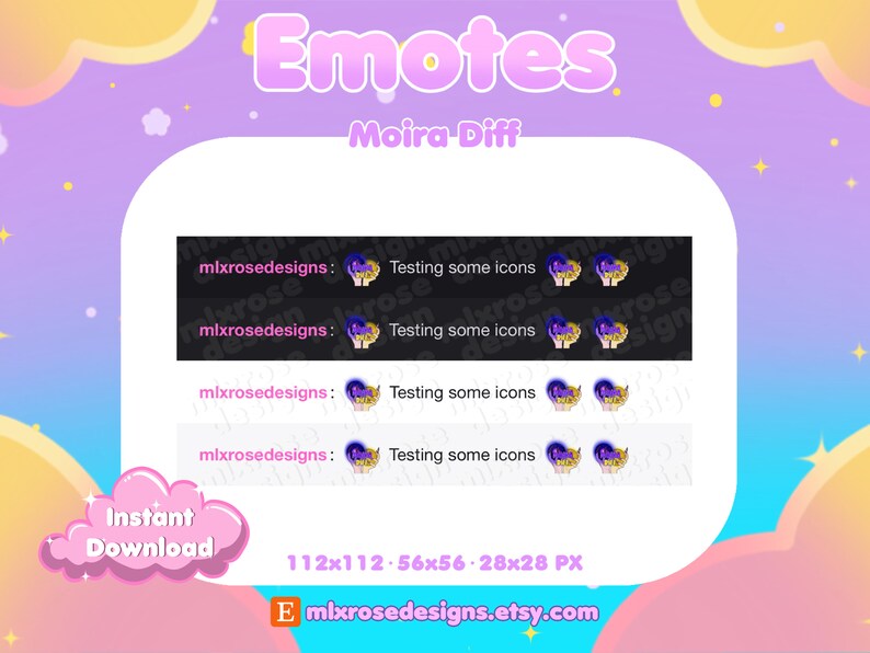 Moira Diff Overwatch Emote for Twitch Streamers, Discord, Youtube ...