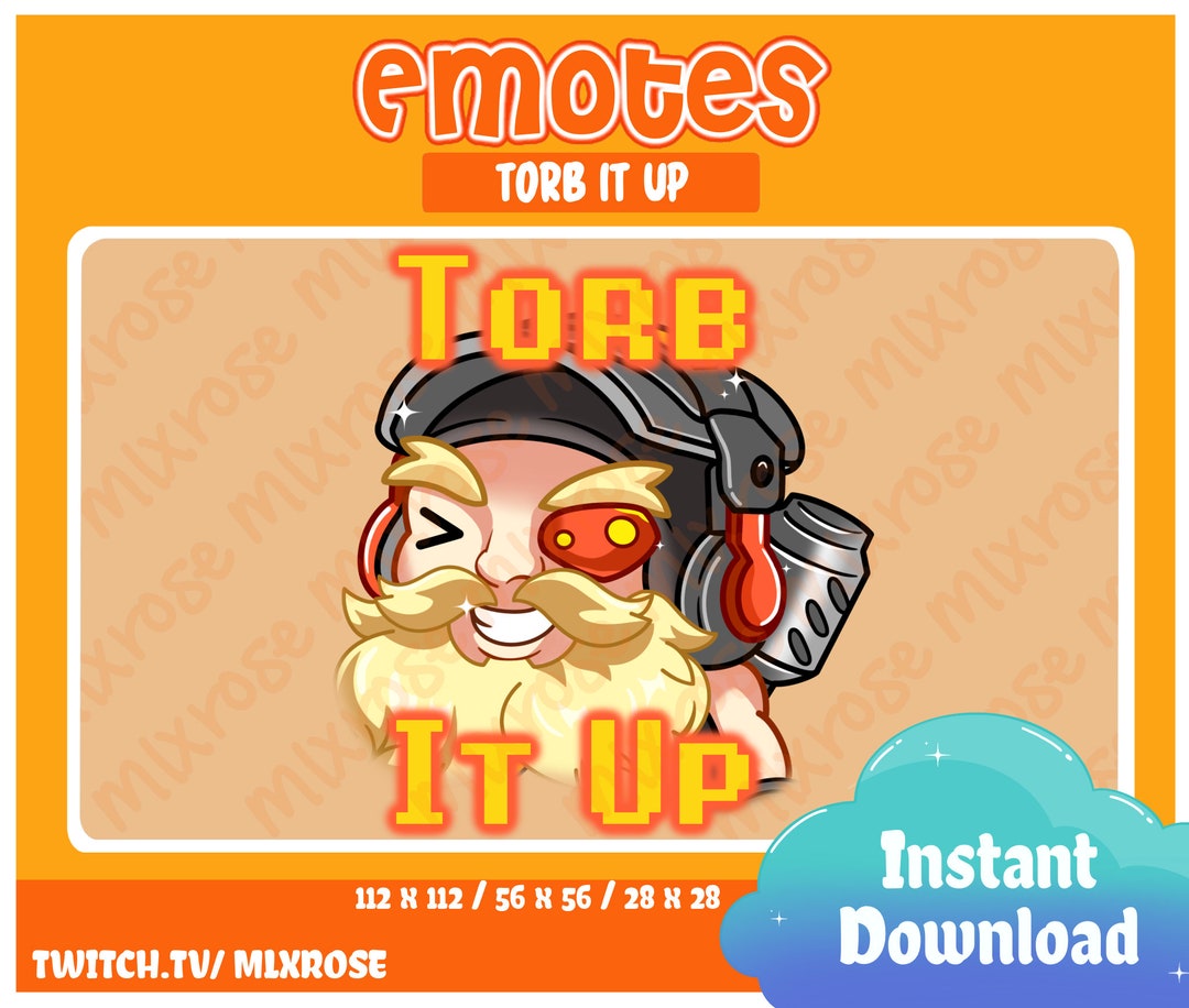 Torbjorn torb It Up Overwatch Emote for Twitch - Etsy