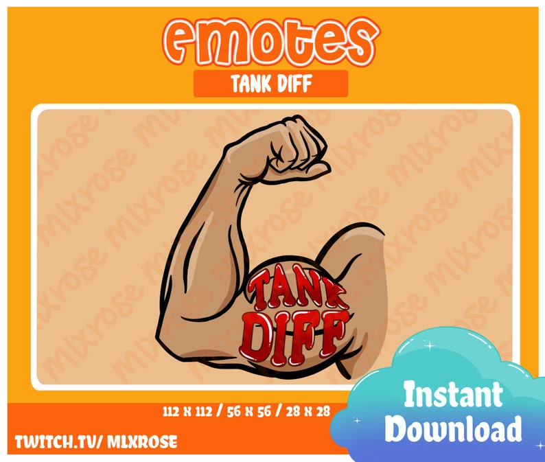 Tank Diff Overwatch Emote for Twitch Streamers Discord - Etsy
