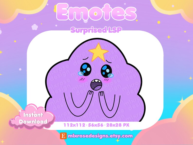Surprised LSP Adventure Time Emote for Twitch Streamers, Discord ...