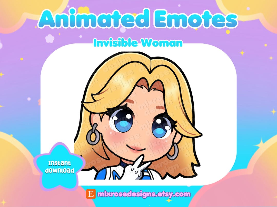 Invisible Woman Disappear Animated Emote | Twitch Emotes | Animated ...