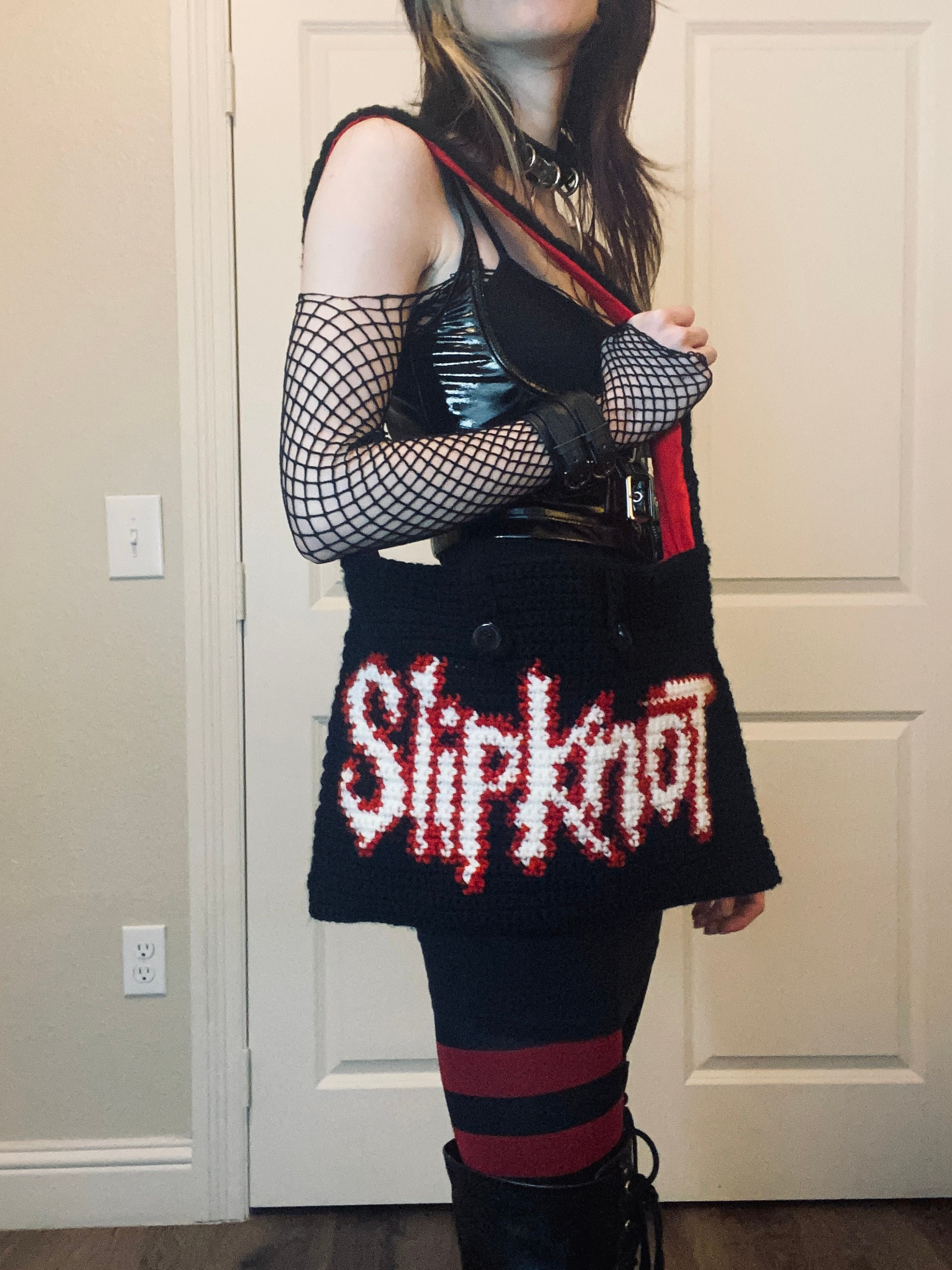 Slipknot Inspired Logo Crochet Bag Pattern Numetal, Metal, Alternative ...