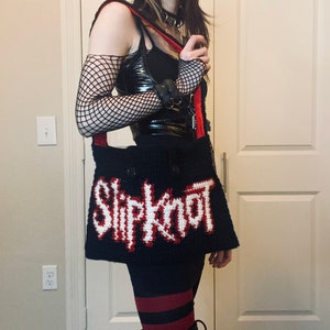 Slipknot Inspired Logo Crochet Bag Pattern | Numetal, Metal ...