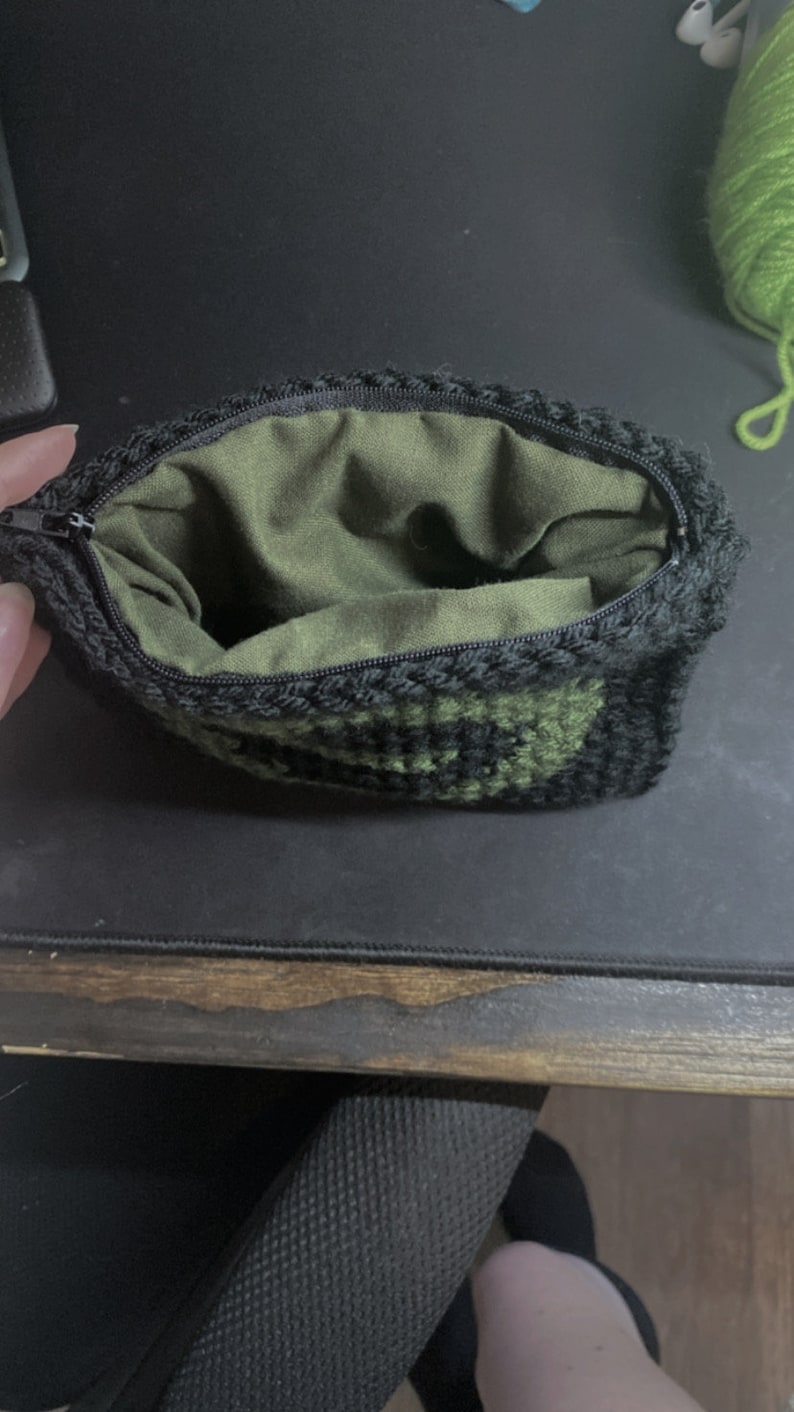 Type O Symbol Crochet Pouch Pattern: Goth Tapestry (digital Download ...