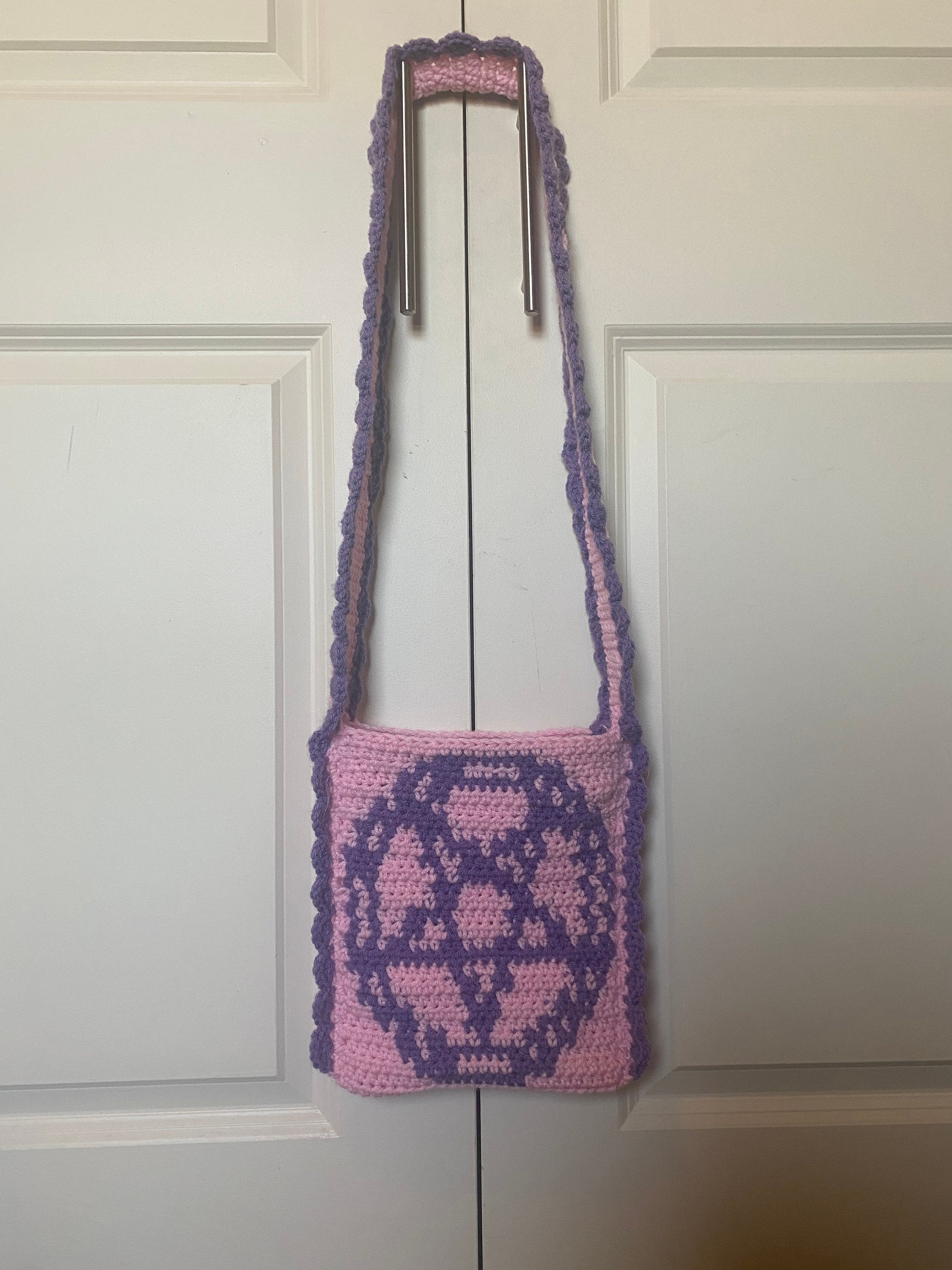 Gothic Inverted Pentacle Witch Crochet Crossbody Bag Pattern | DIGITAL ...