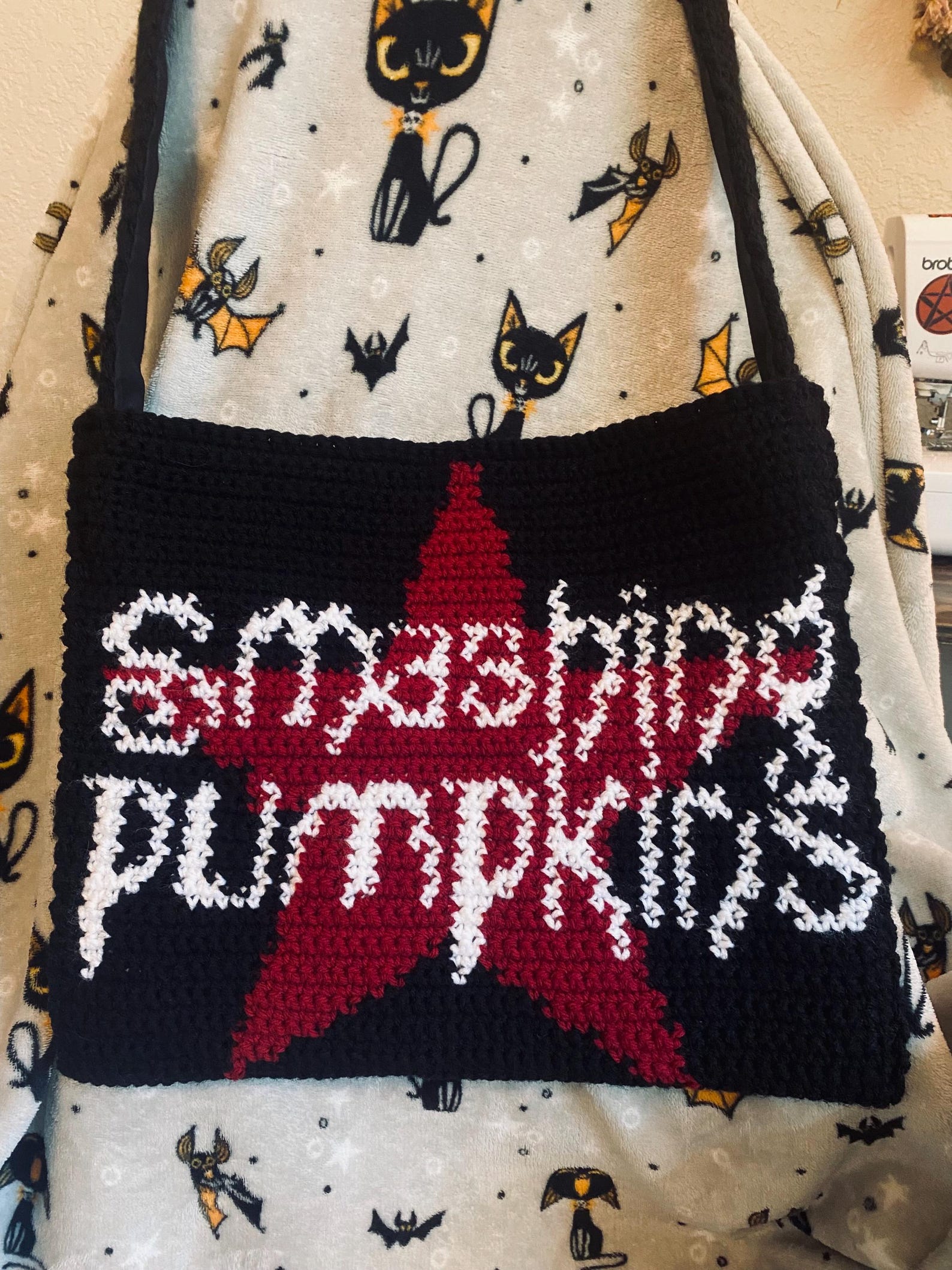 Smashing Pumpkns Logo Crochet Tote Bag - Etsy