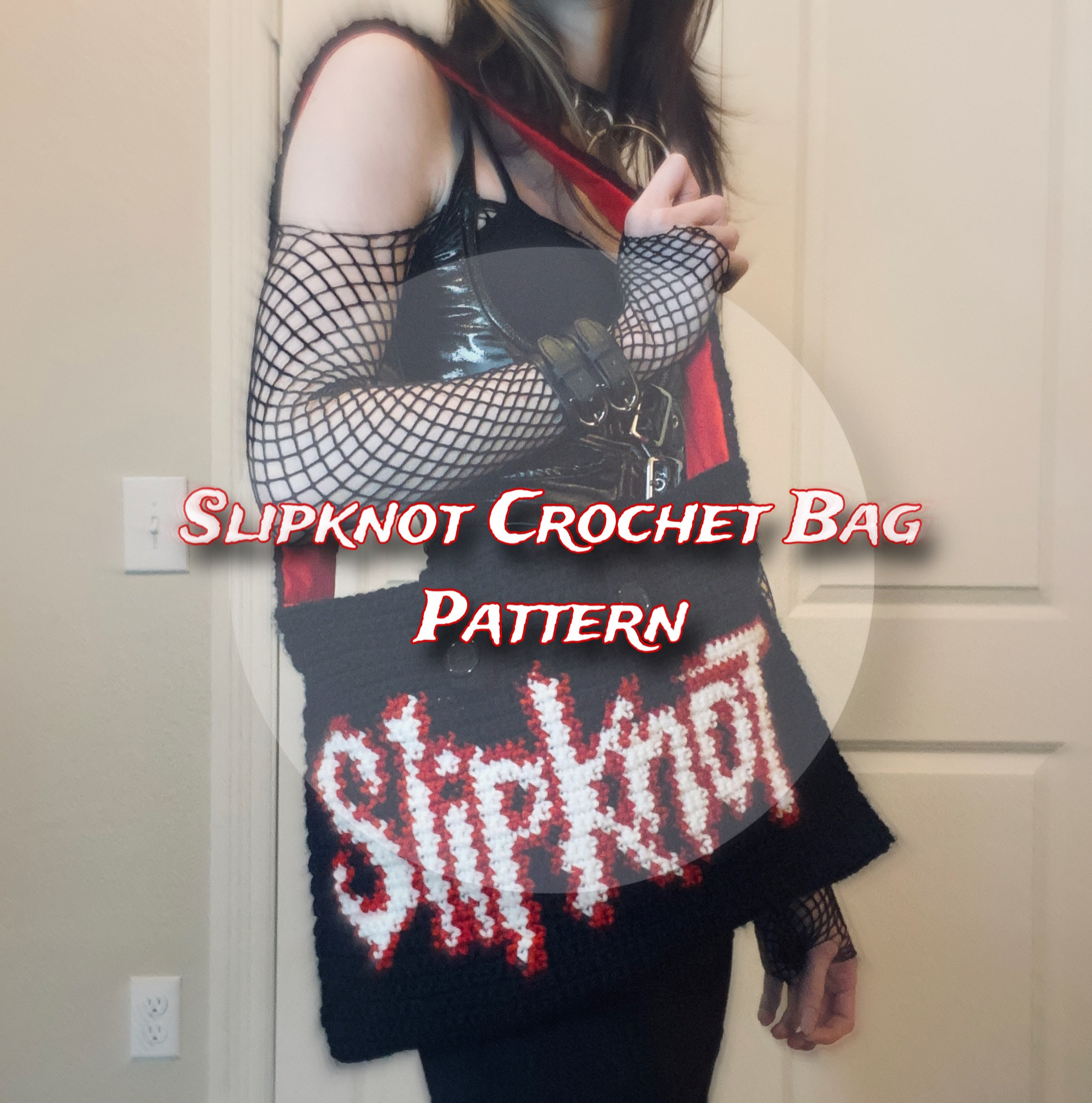 Slipknot Inspired Logo Crochet Bag Pattern Numetal, Metal, Alternative ...
