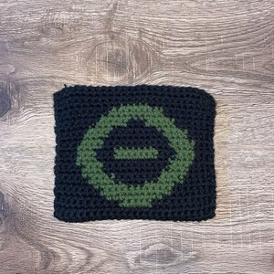 Type O Symbol Crochet Pouch Pattern: Goth Tapestry (digital Download ...