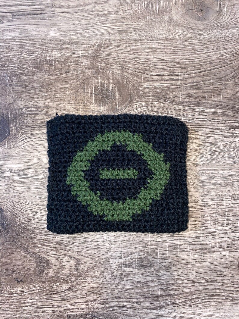 Type O Symbol Crochet Pouch Pattern: Goth Tapestry (digital Download ...