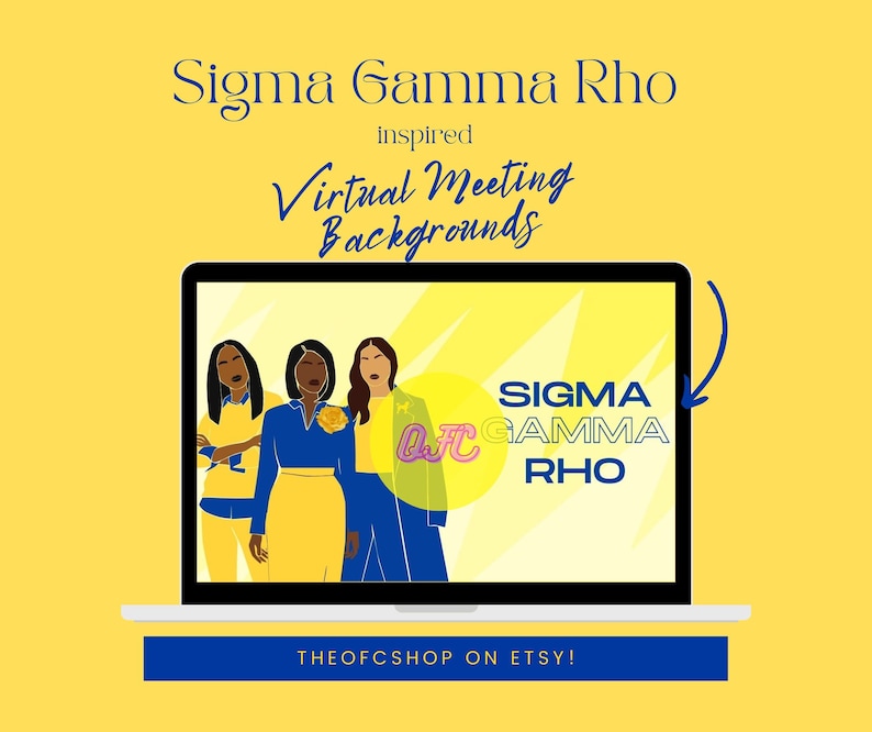 Sigma Gamma Rho Zoom Backgrounds Sigma Gamma Rho Virtual - Etsy Hong Kong