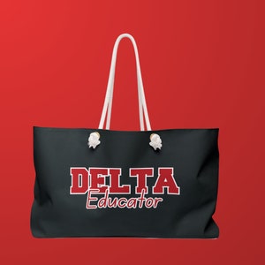 Delta Sigma Theta Sorority Inspired Educator Weekender Bag, DST 1913 ...