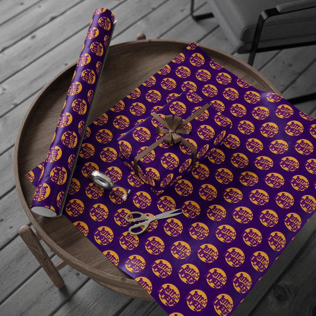 Omega Psi Phi Fraternity Inspired Gift Wrap Ques 1911 Wrapping Paper ...