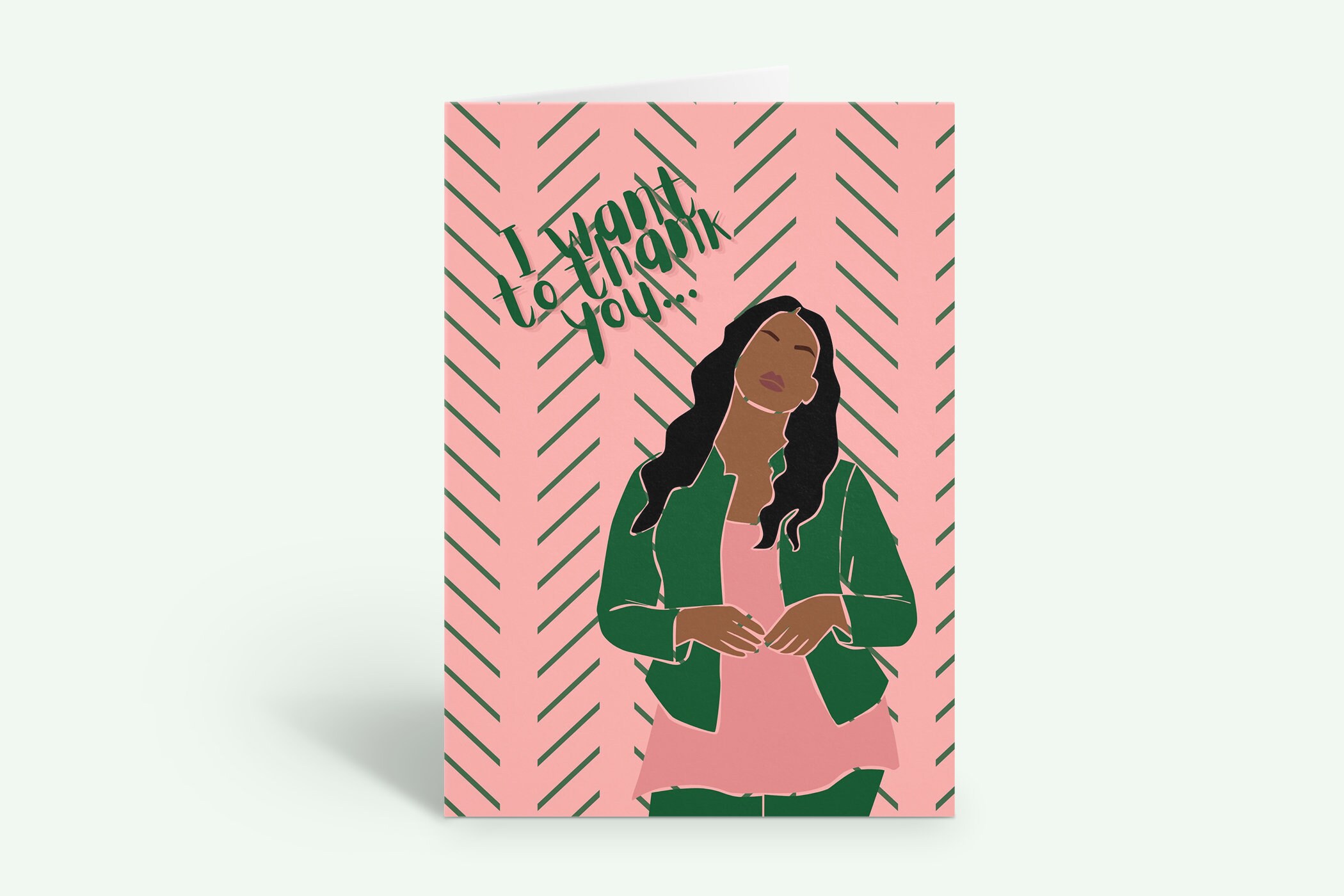 Alpha Kappa Alpha Sorority AKA Thank You Cards Greeting - Etsy