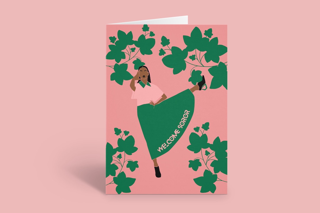 Alpha Kappa Alpha Welcome Soror Card Aka Greeting Cards Aka - Etsy