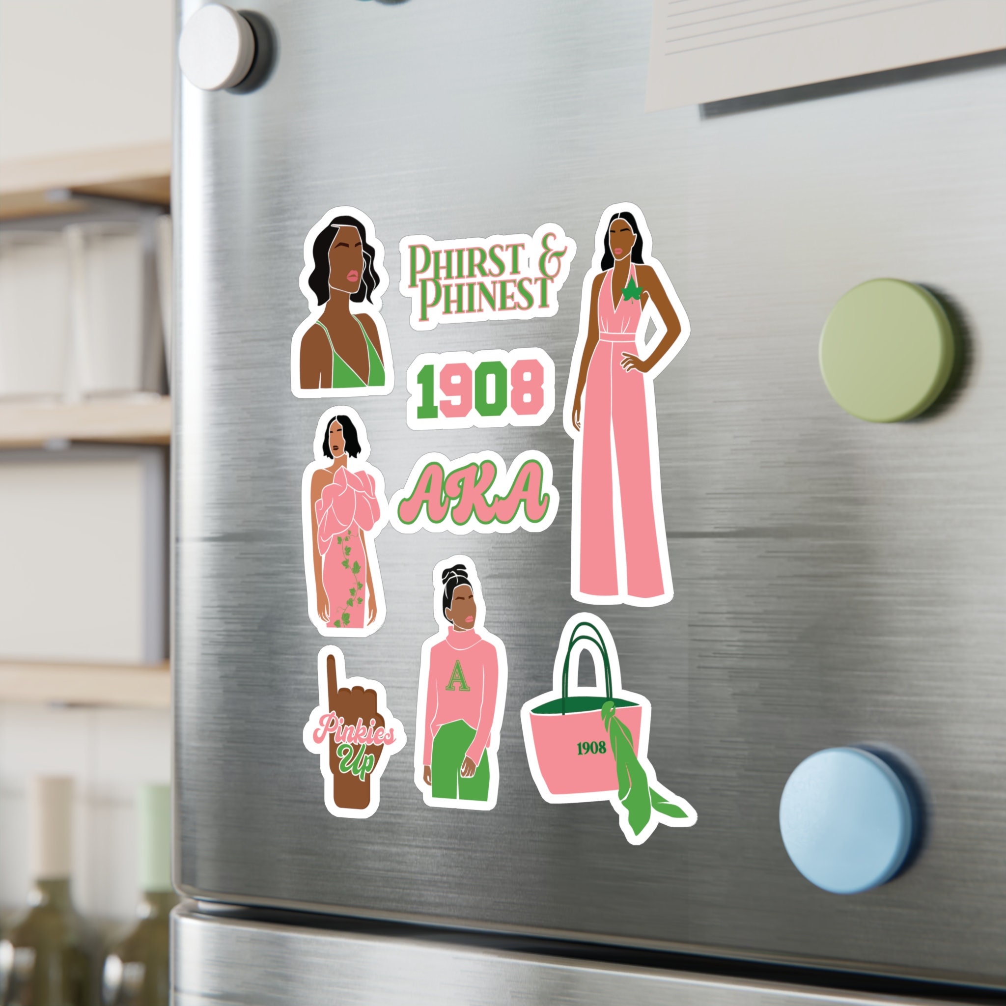 Alpha Kappa Alpha Sorority, Inc Inspired Kiss-cut Vinyl Decals Delta ...