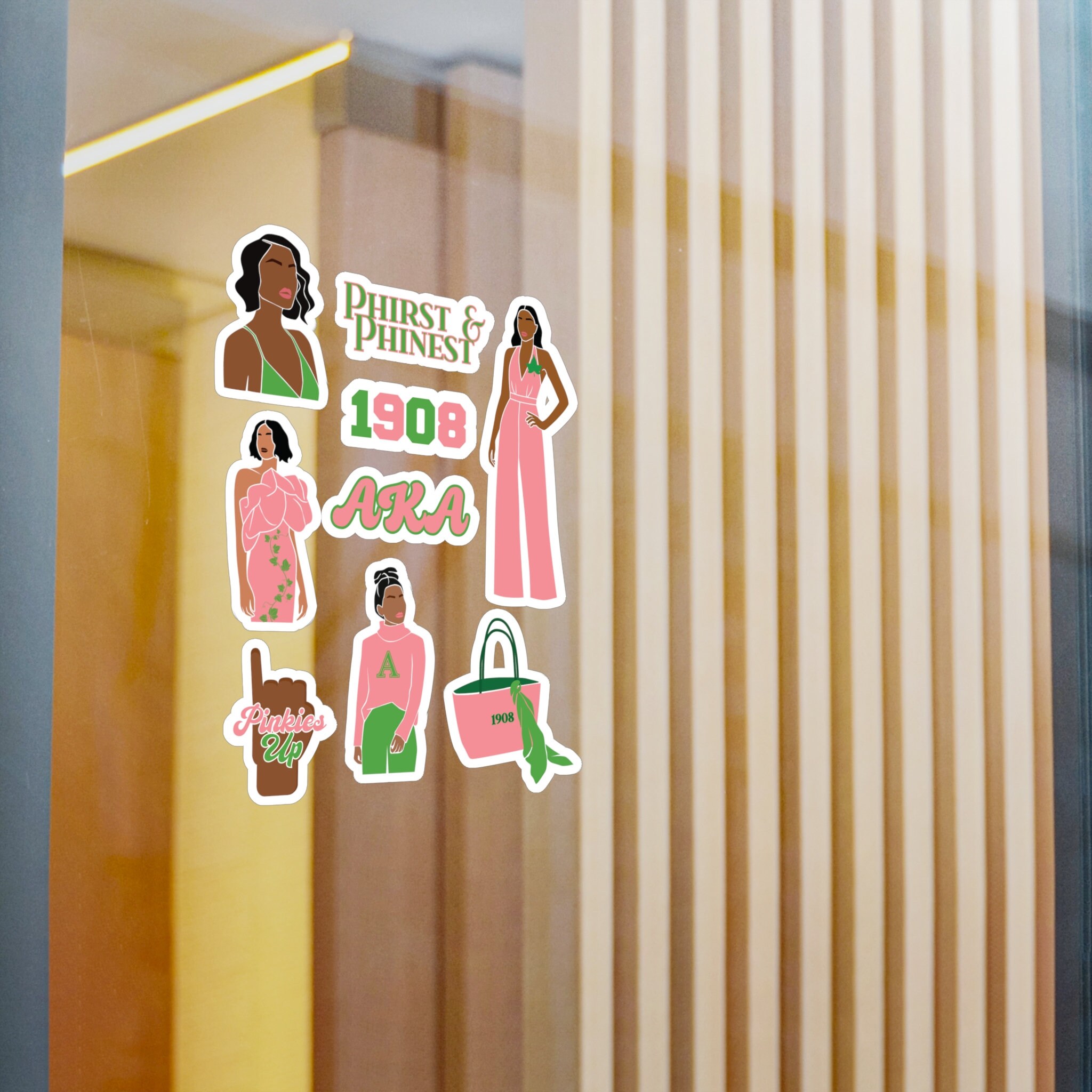 Alpha Kappa Alpha Sorority, Inc Inspired Kiss-cut Vinyl Decals Delta ...