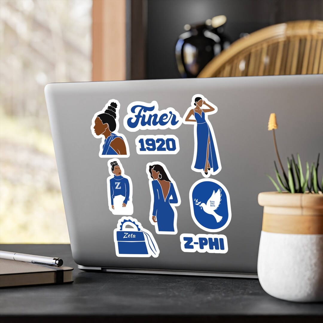Zeta Phi Beta Sorority, Inc Inspired Kiss-cut Vinyl Decals Delta Gift ...
