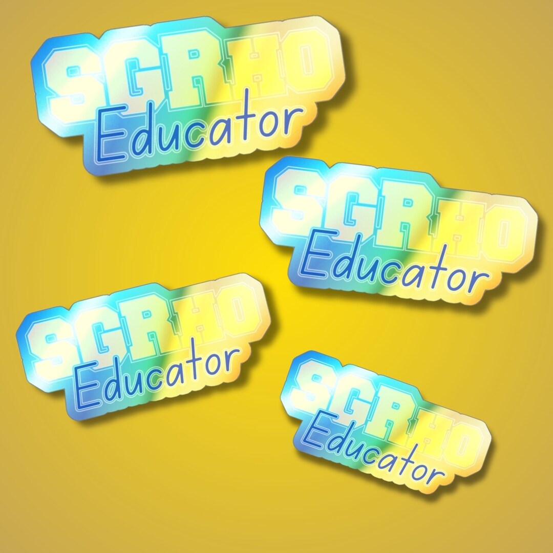 Sgrho Educator Sigma Gamma Rho Sorority Inspired Holographic Sticker ...