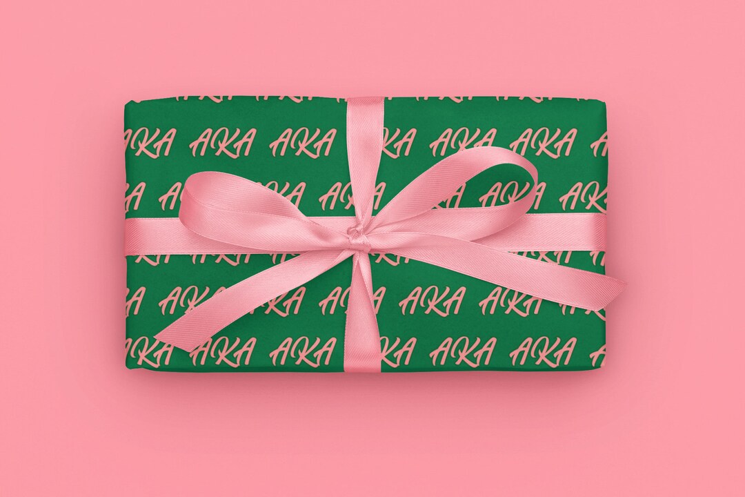 Alpha Kappa Alpha Sorority Inspired Wrapping Papers AKA 1908 Gift Wrap ...