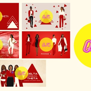 Delta Sigma Theta Zoom Backgrounds DST Virtual Meeting 1913 - Etsy