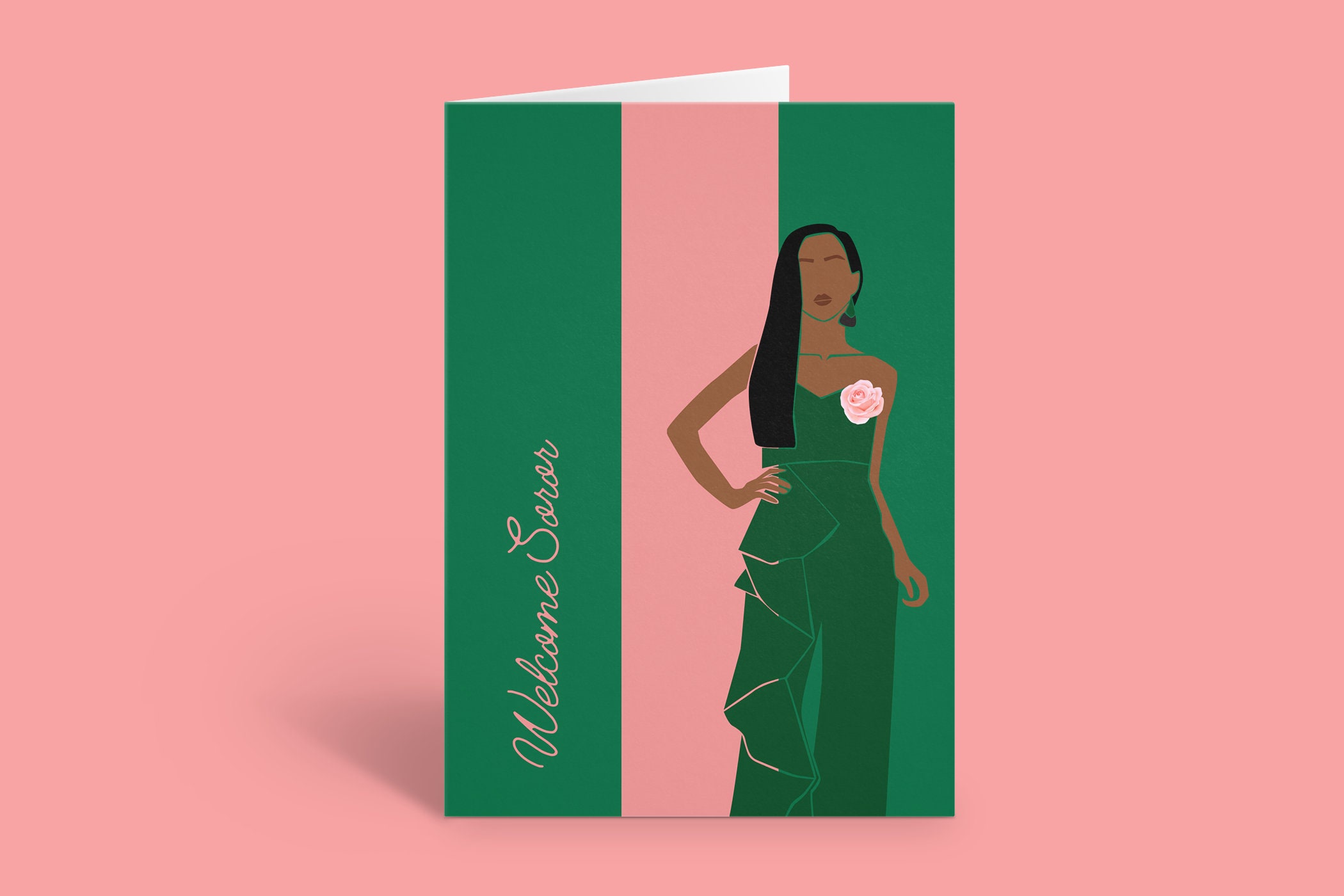 Alpha Kappa Alpha Sorority Greeting Cards Aka Greeting Card - Etsy