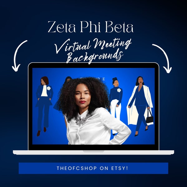 Zeta Phi Beta Zoom Background - Etsy Singapore