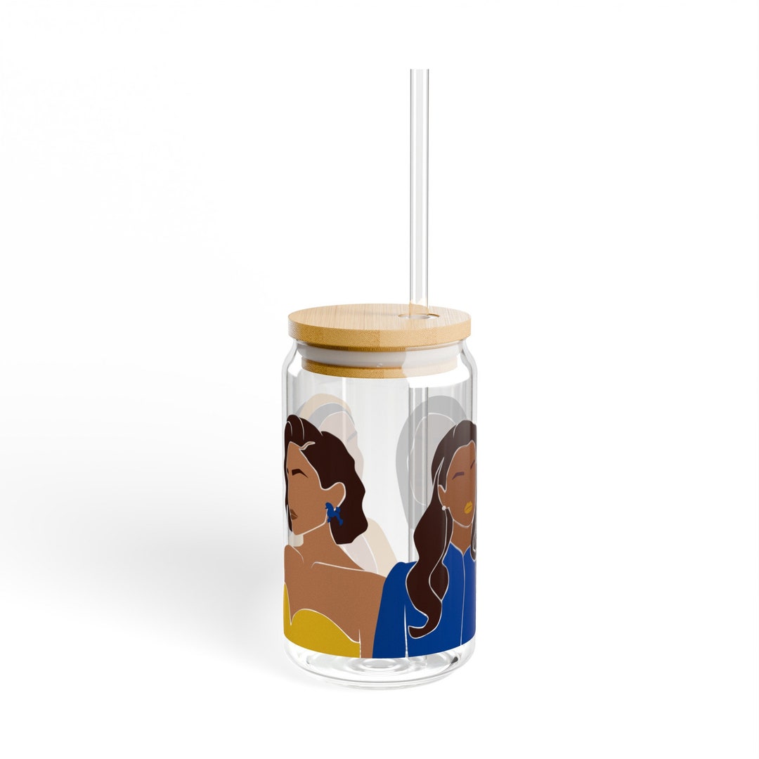 Sigma Gamma Rho Sipper Glasses Drinkware Iced Coffee Glass Ice Tea ...