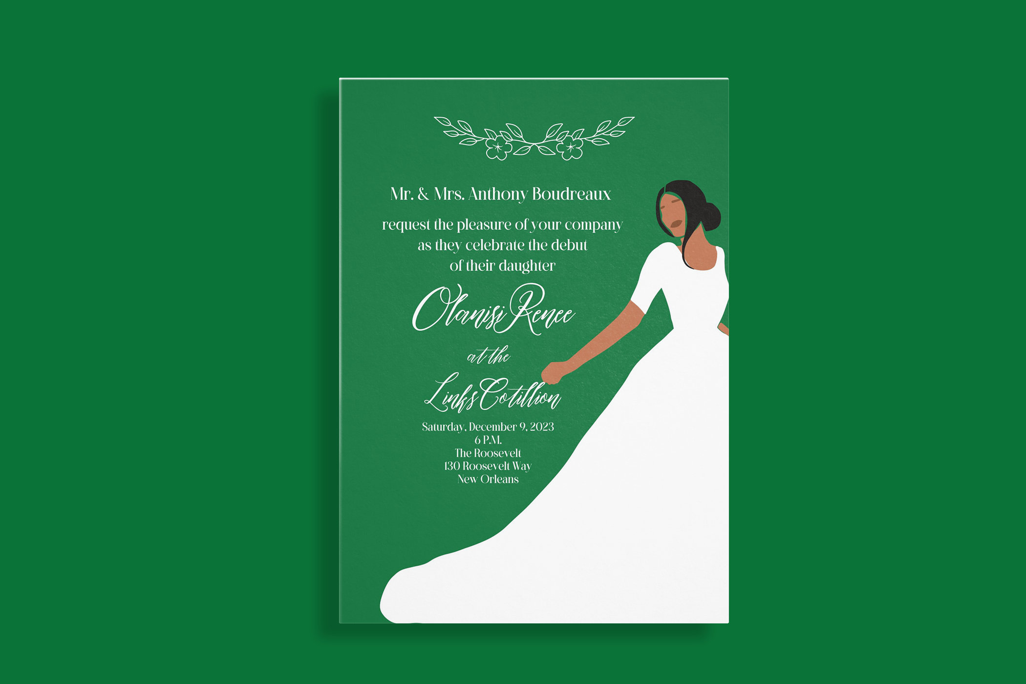 Links Inc. Inspired Cotillion Invitation Debutante Ball the Links High ...