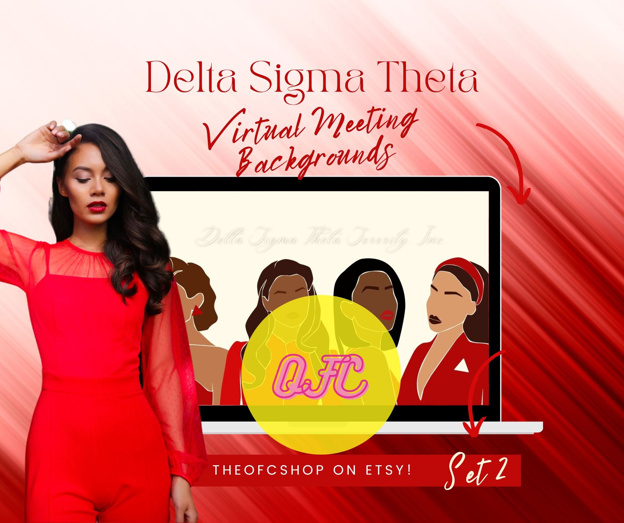 Delta Sigma Theta Sorority Zoom Background Virtual Meeting Backgrounds ...