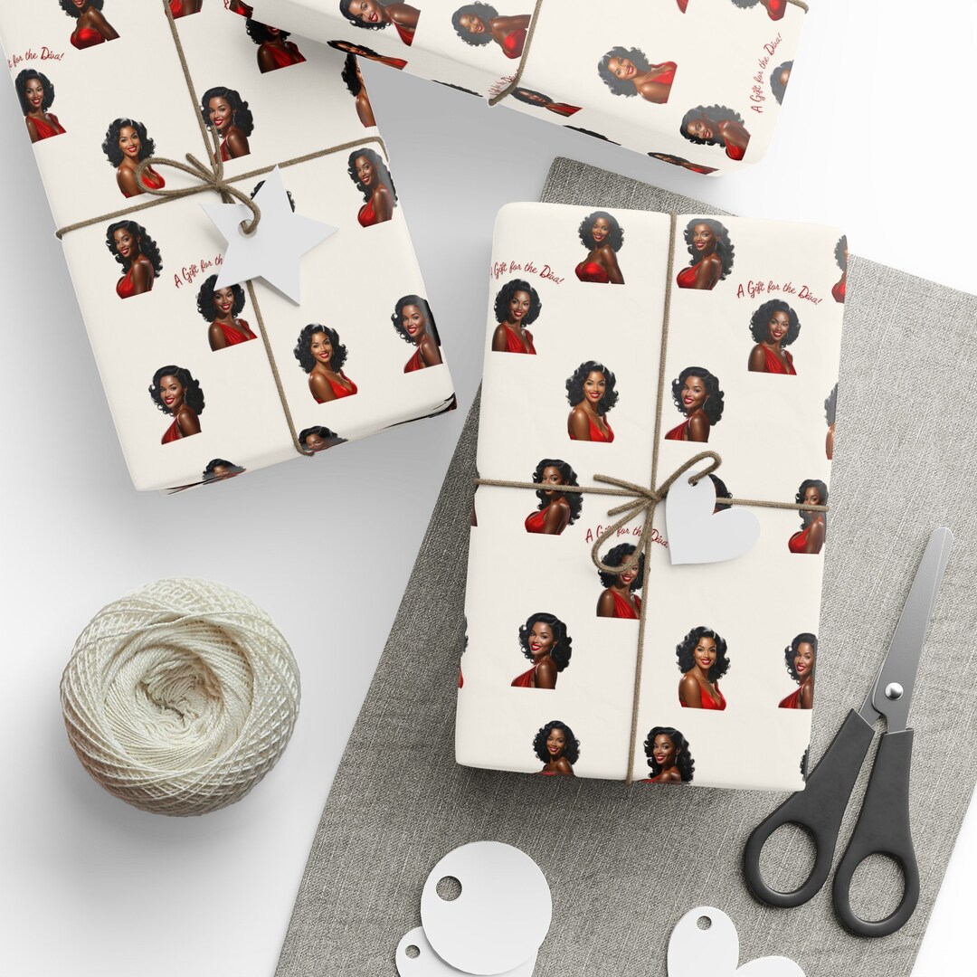Delta Sigma Theta Sorority Inspired Vintage Delta Diva Gift Wrap Paper ...