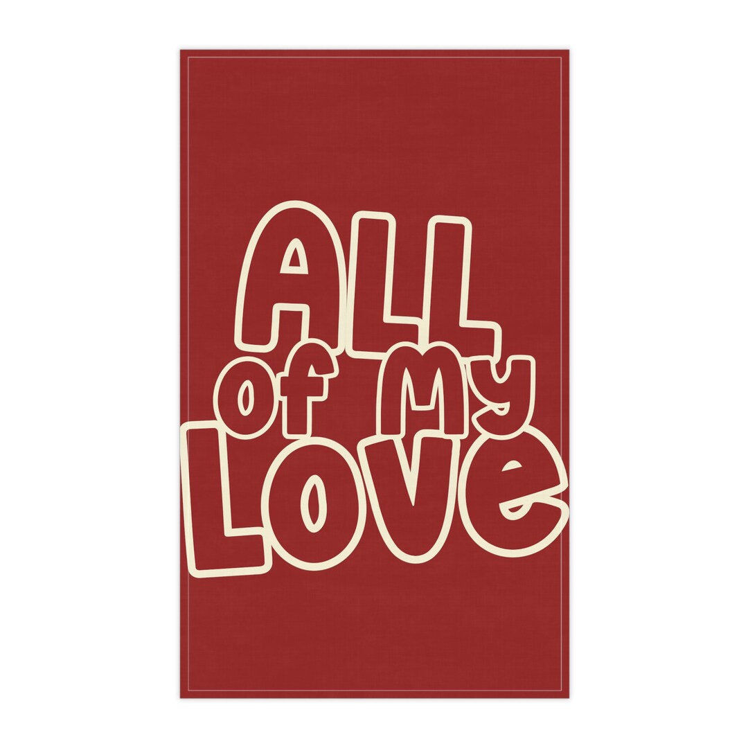 Delta Sigma Theta Sorority Inspired All of My Love Kitchen Towel Delta ...