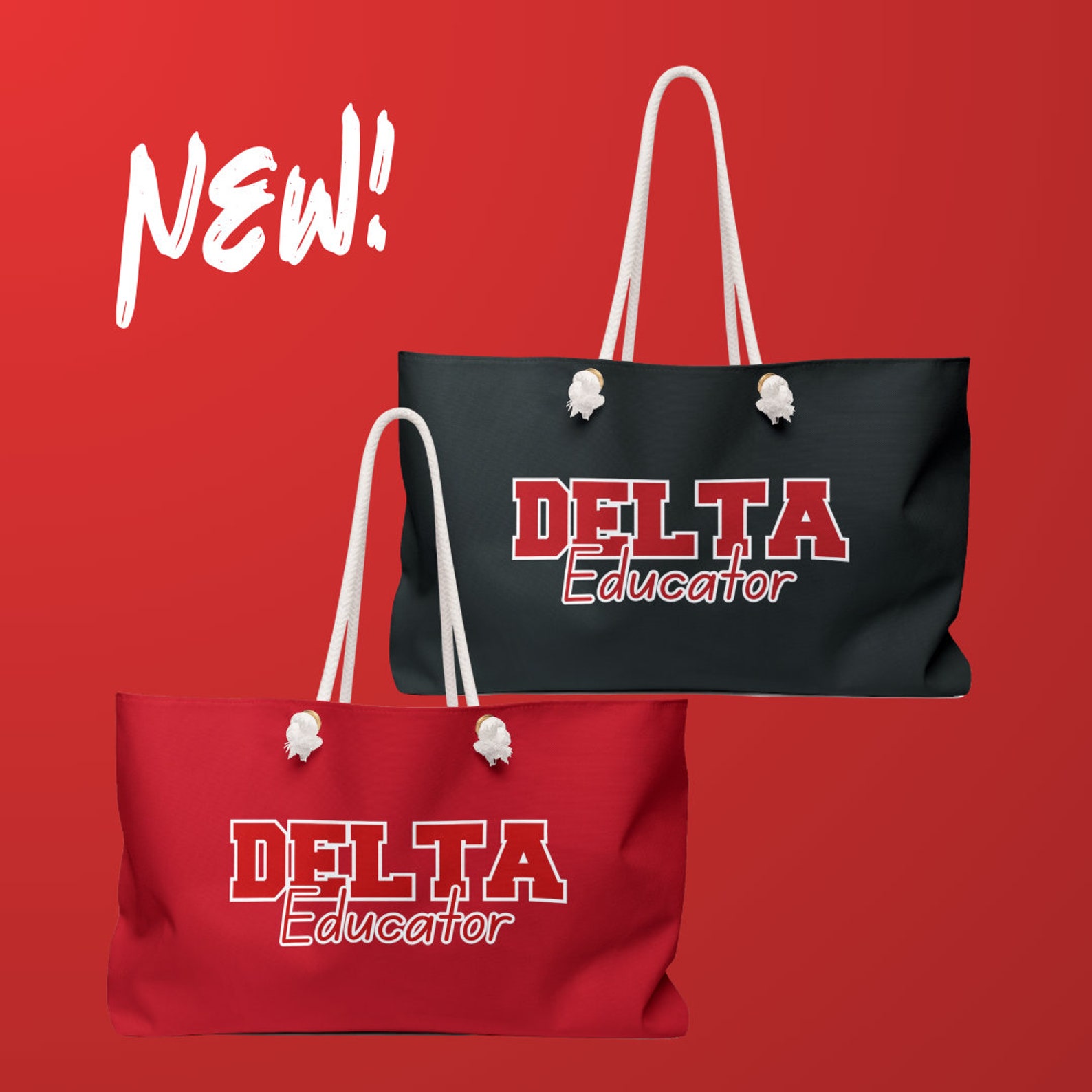 Delta Sigma Theta Sorority Inspired Educator Weekender Bag, DST 1913 ...