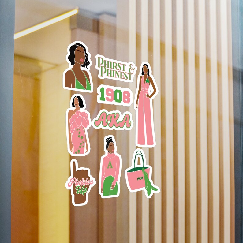 Alpha Kappa Alpha Sorority, Inc Inspired Kiss-cut Vinyl Decals Delta ...