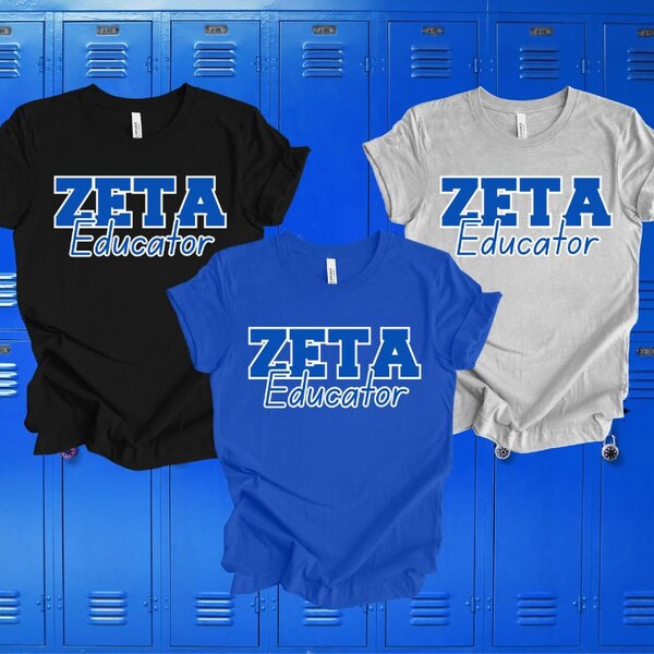 Teacher Shirts Zeta Phi Beta - Etsy