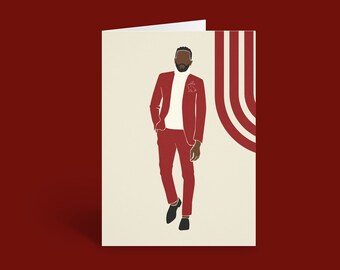 Crimson and Cream Fraternity Graduation Card, Congratulations Frat 1911 ...