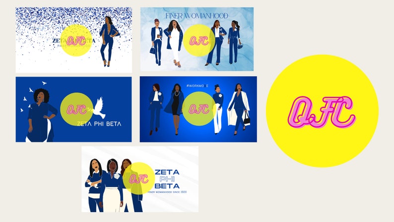 Zeta Phi Beta Zoom Backgrounds Zeta Virtual Meeting - Etsy Canada