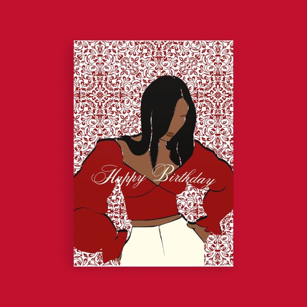 Delta Sigma Theta Sorority Birthday Card - Etsy