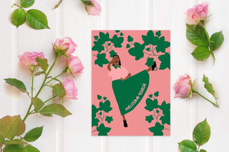 Alpha Kappa Alpha Welcome Soror Card Aka Greeting Cards Aka Greeting ...