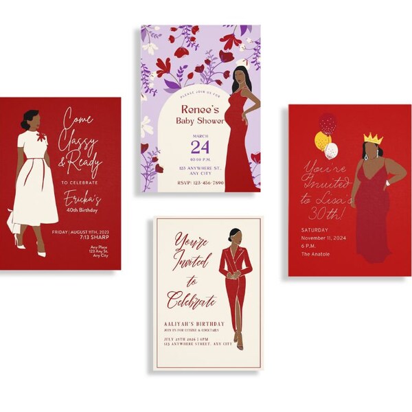 Delta Sigma Theta Invitation - Etsy
